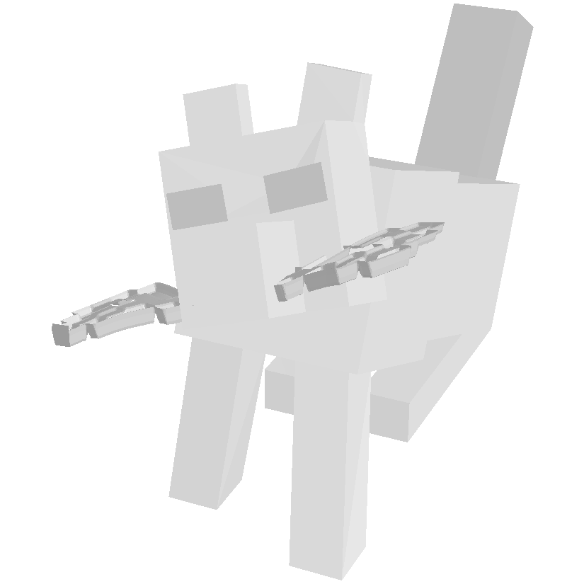 Minecraft wolf sitting by Agus379 | Download free STL model ...