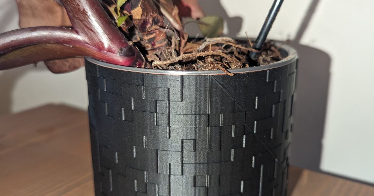 Pixel Plant Pot by iskimo | Download free STL model | Printables.com