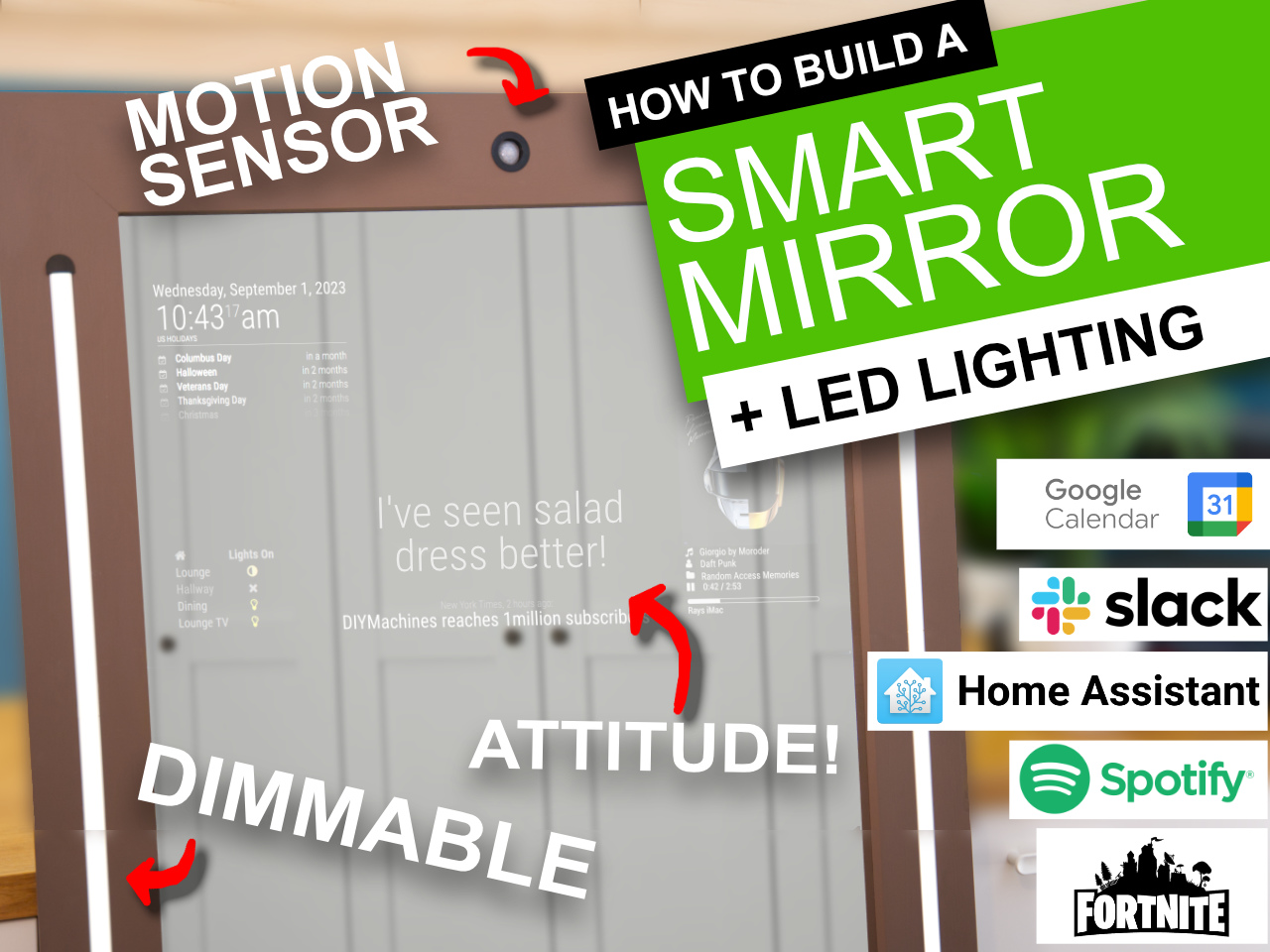 Smart Digital Magic Mirror Components by DIY Machines | Download free ...