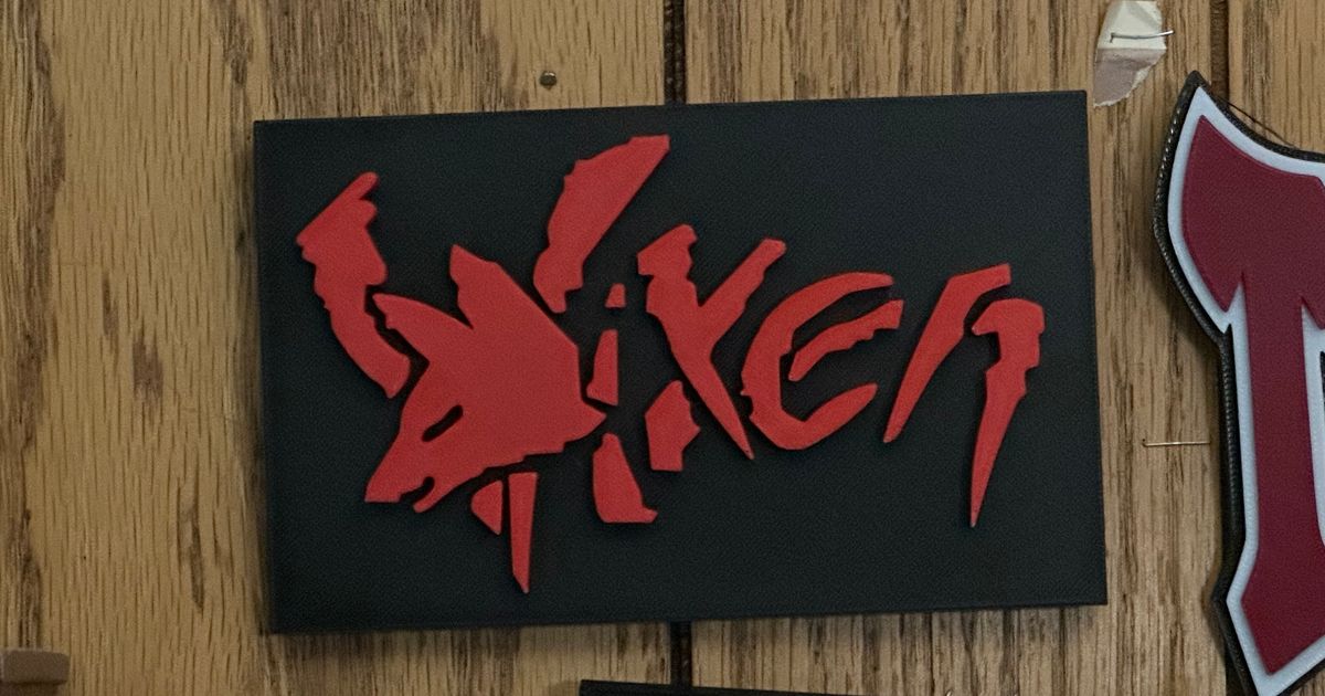 Vixen 80's band sign by rsnider2 | Download free STL model | Printables.com