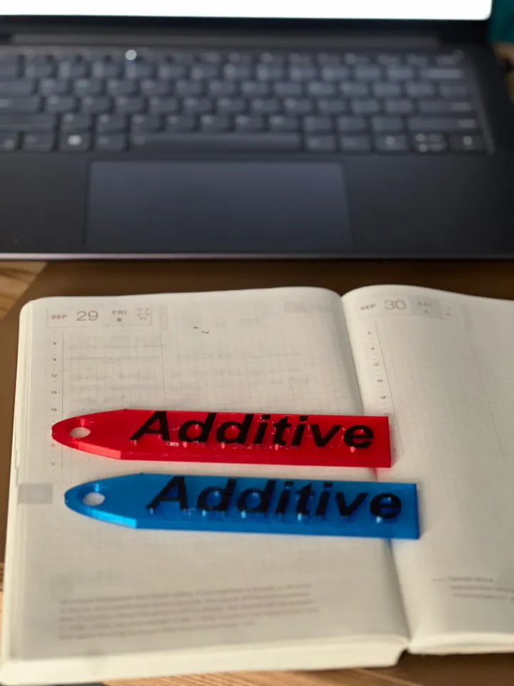 Additive manufacturing keychain tag by MRMB | Download free STL model ...