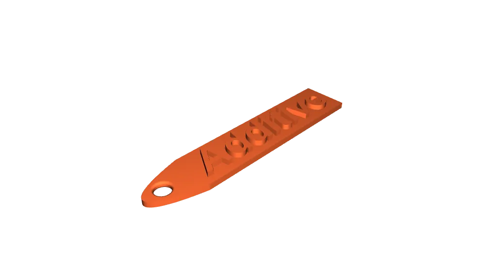 Additive manufacturing keychain tag by MRMB | Download free STL model ...