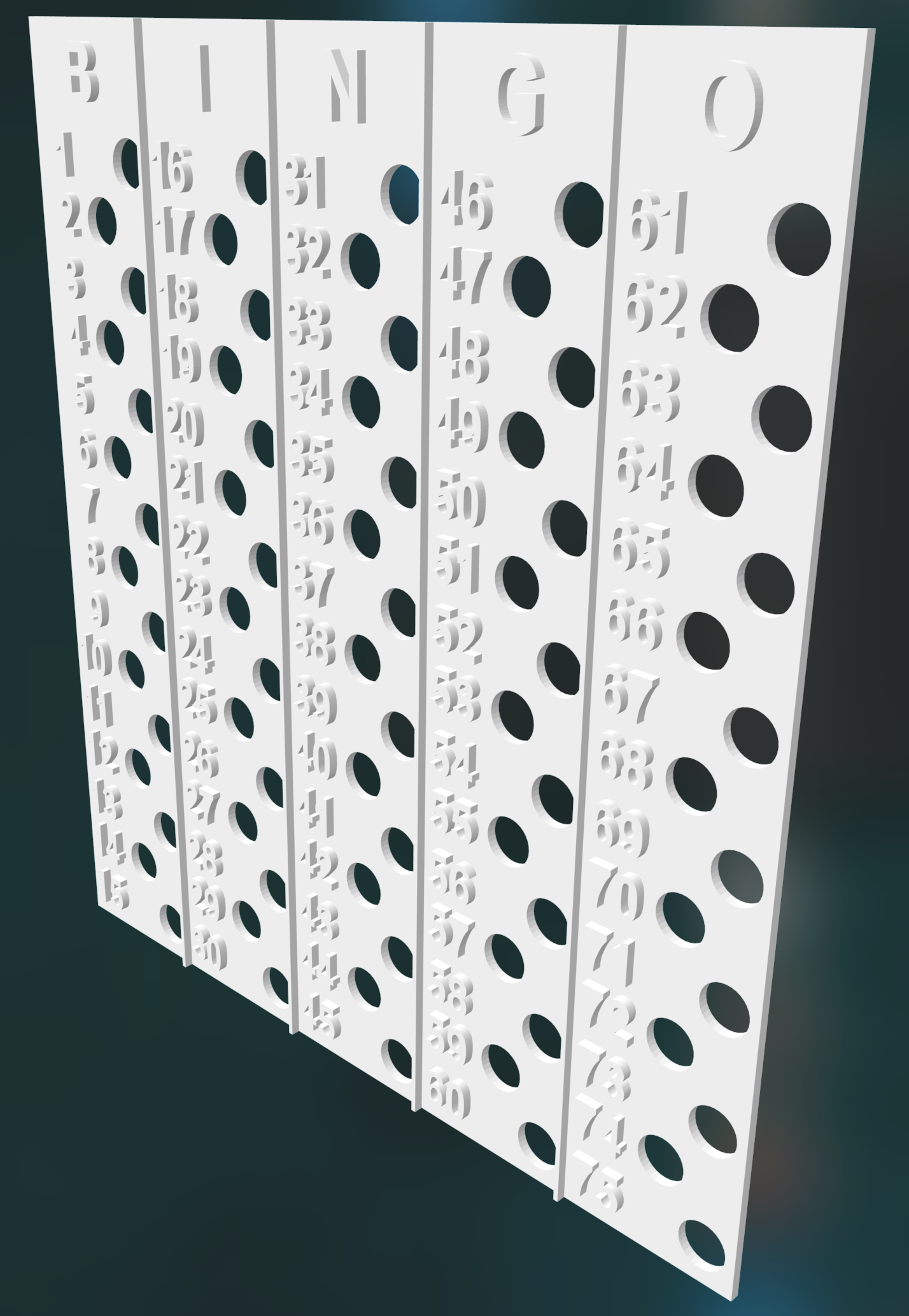 BINGO Ball Holder Board by Chad Margetts | Download free STL model ...