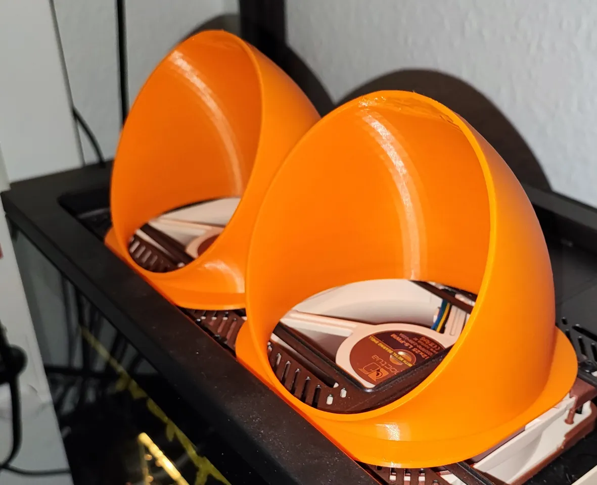 120mm Fan Shroud 60° Angle by w3rN42 | Download free STL model ...