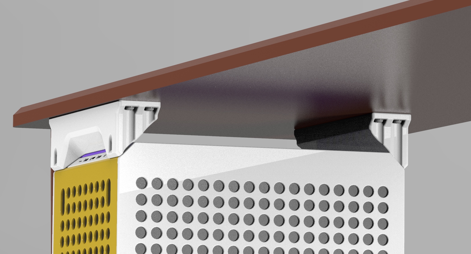 Under Desk Mounting Brackets - QUBE 500 by FormFitPrint | Download free ...