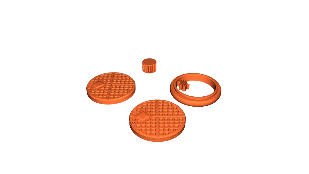 Clicky Waffle by leannb | Download free STL model | Printables.com