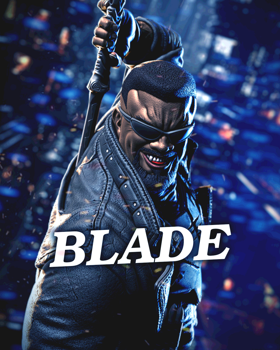 Blade Bust (pre-supported) by Eastman | Printables Store