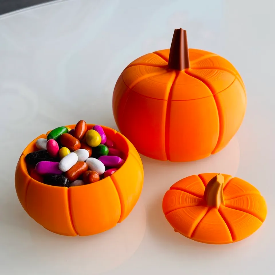 Pumpkin Container by aki3d.ca | Download free STL model | Printables.com