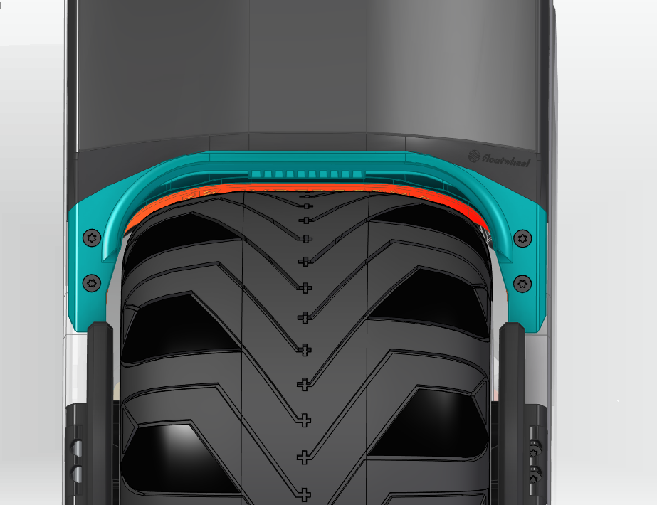 HYPERFORMA_Floatwheel ADV-ADVPro Mini Fender +12 mm + Mudguard + Delete ...