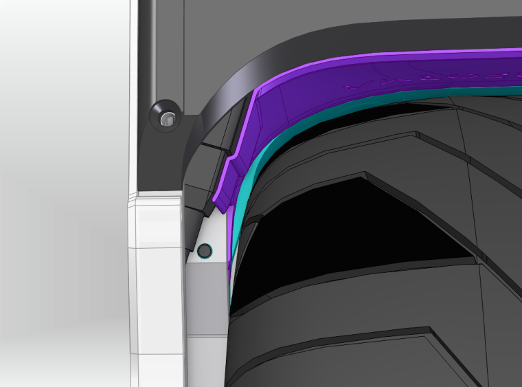 HYPERFORMA_Floatwheel ADV-ADVPro Mini Fender +12 mm + Mudguard + Delete ...