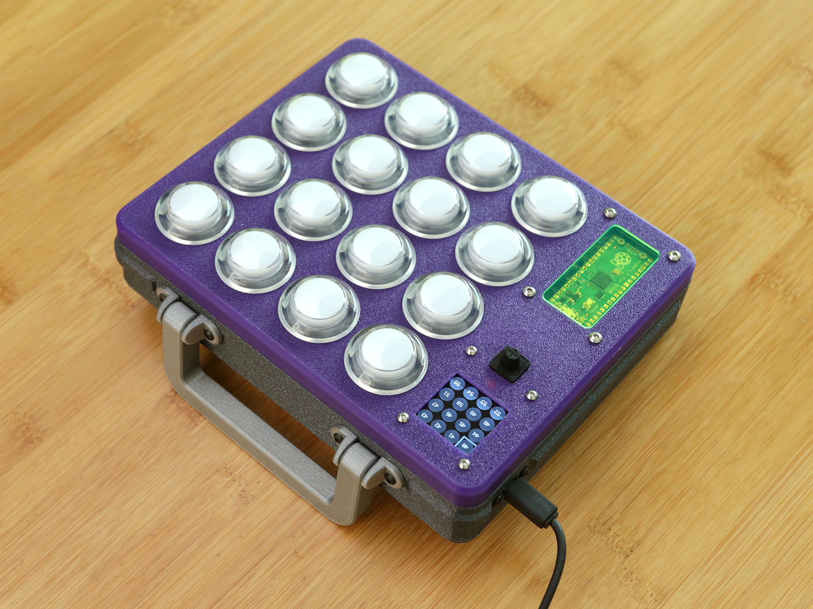 Diy Midi Controller With Led Arcade Buttons And Raspberry Pi Pico By