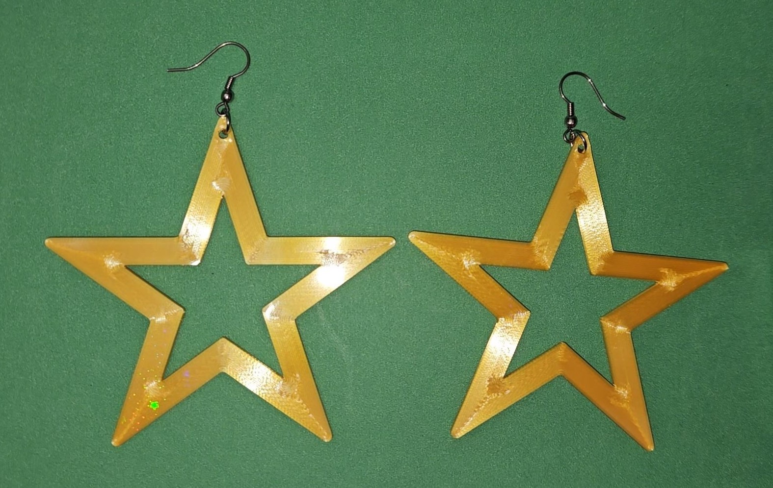 80mm (3 Inch) Gaudy Star Earrings by eier | Download free STL model ...