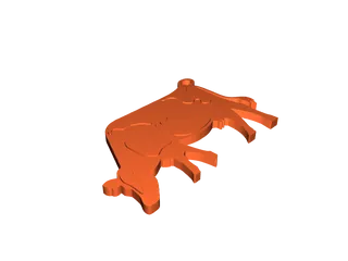 Cow Keychain by Everyday Normal Guy | Download free STL model ...