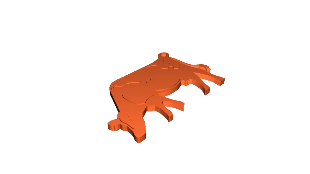 Cow Keychain by Everyday Normal Guy | Download free STL model ...