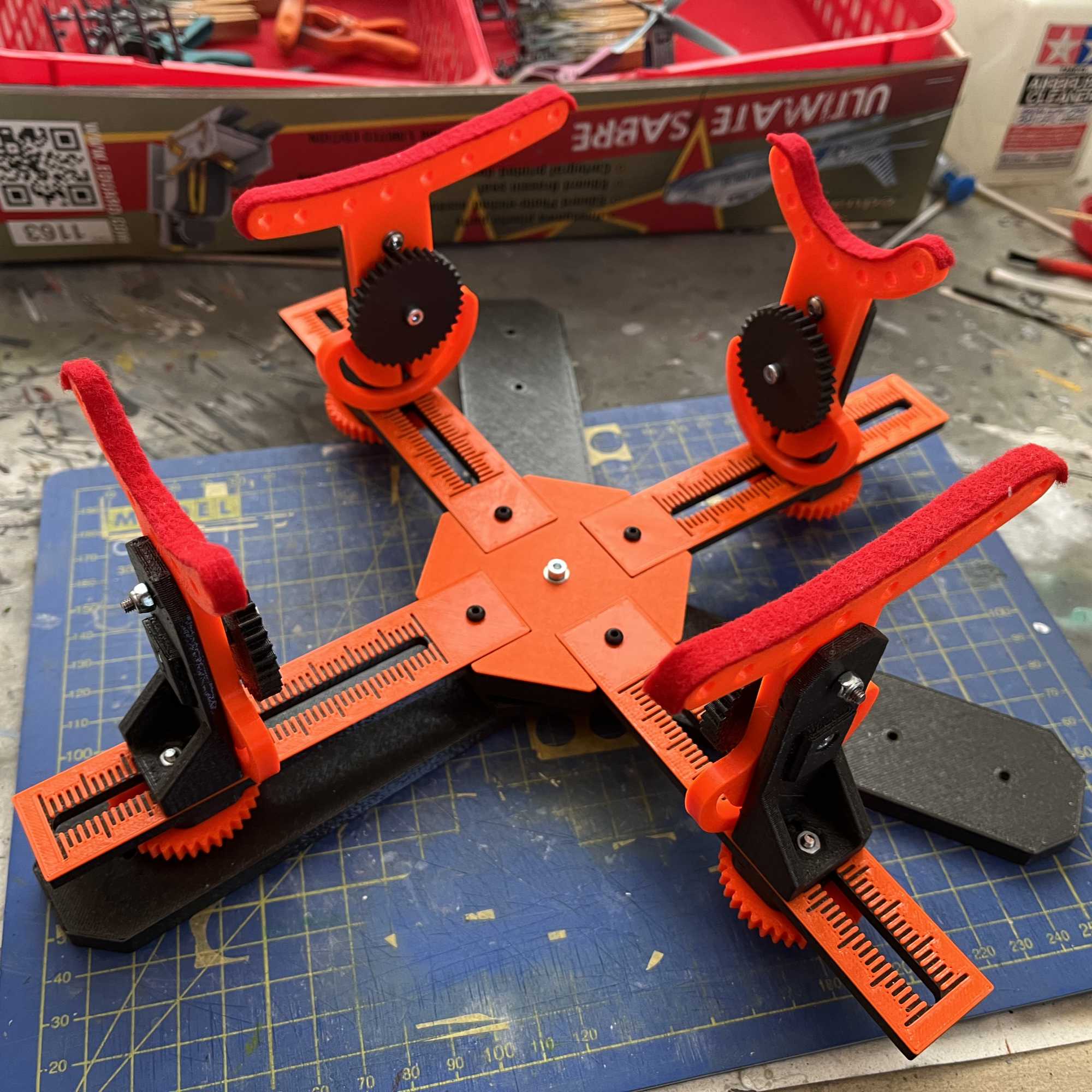 Paint model holder for 1/48 and 1/32 scale models v2 by romcoromcoromco ...