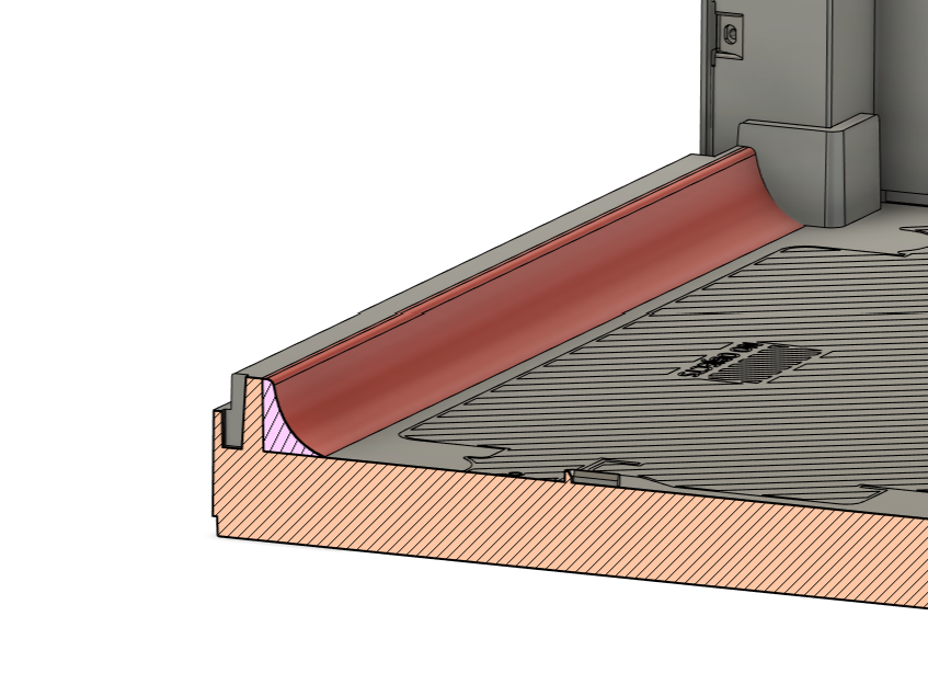 X1C P1P P1S Base Edge Ramp / Insert | Filapoop scoop | Chamber ramp ...
