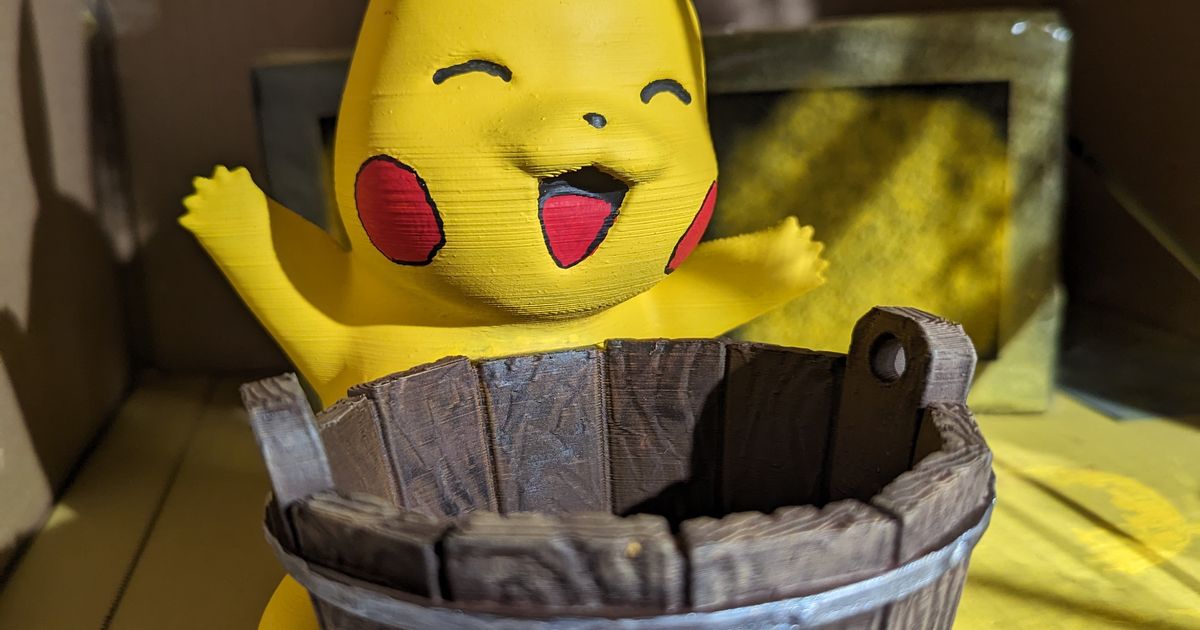 Pikachu Planter by Jay Peero | Download free STL model | Printables.com