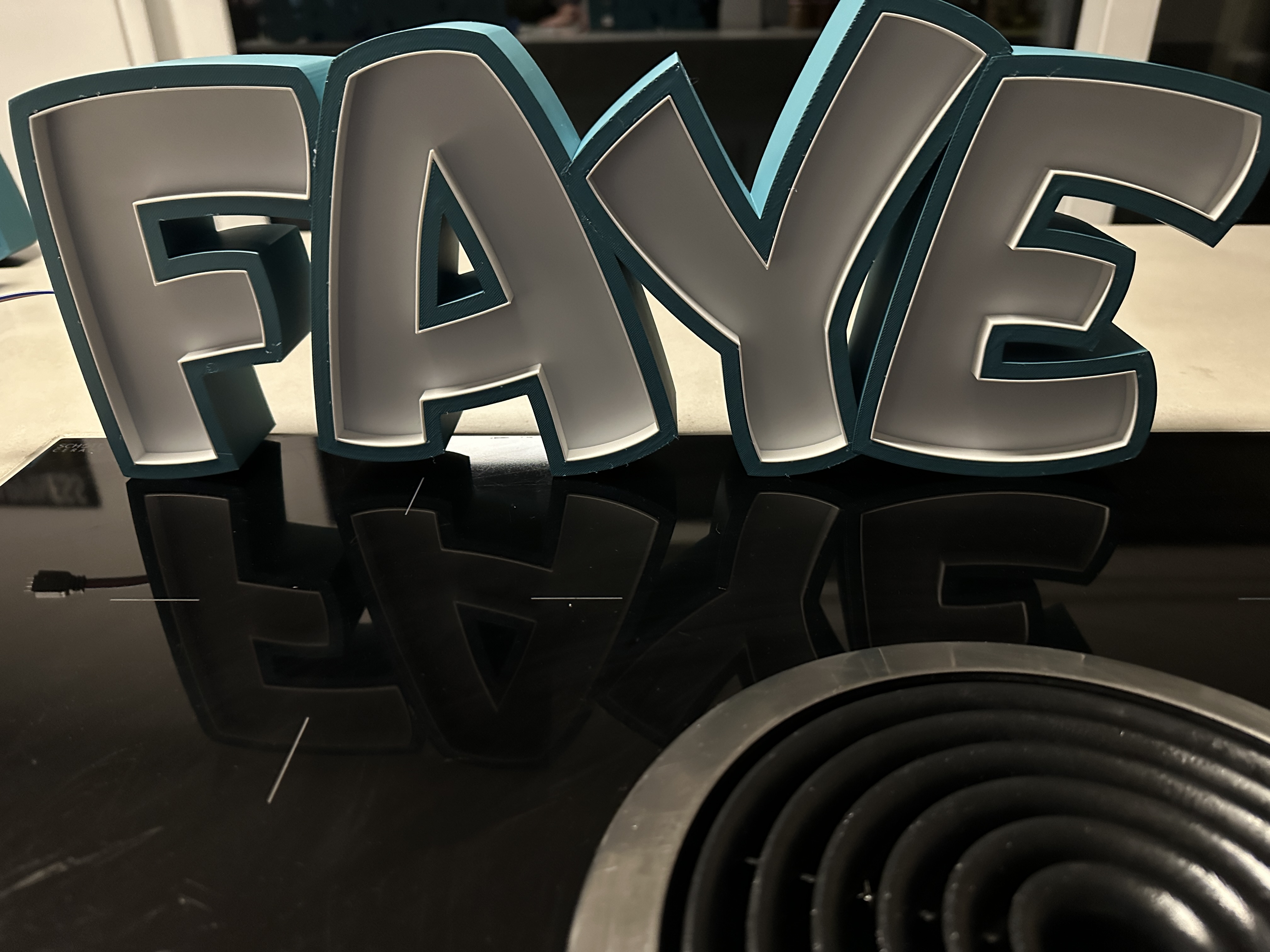 FAYE LED- Namenslampe (Name lamp) by Tomsen | Download free STL model ...