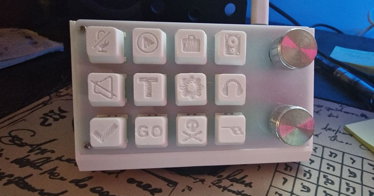 Macro Keyboard Key Caps by Scrumpel | Download free STL model ...