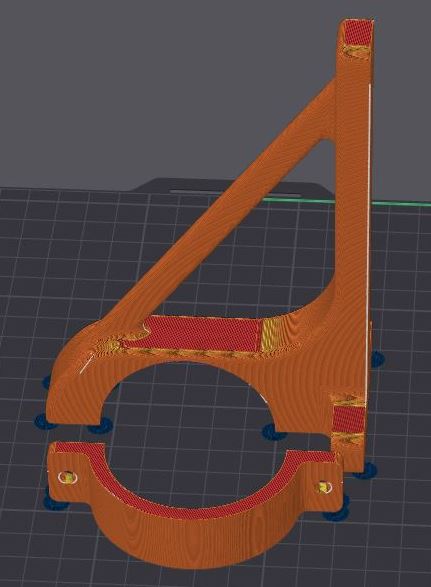 Wall mount for HT DN50 pipe by jocin | Download free STL model ...