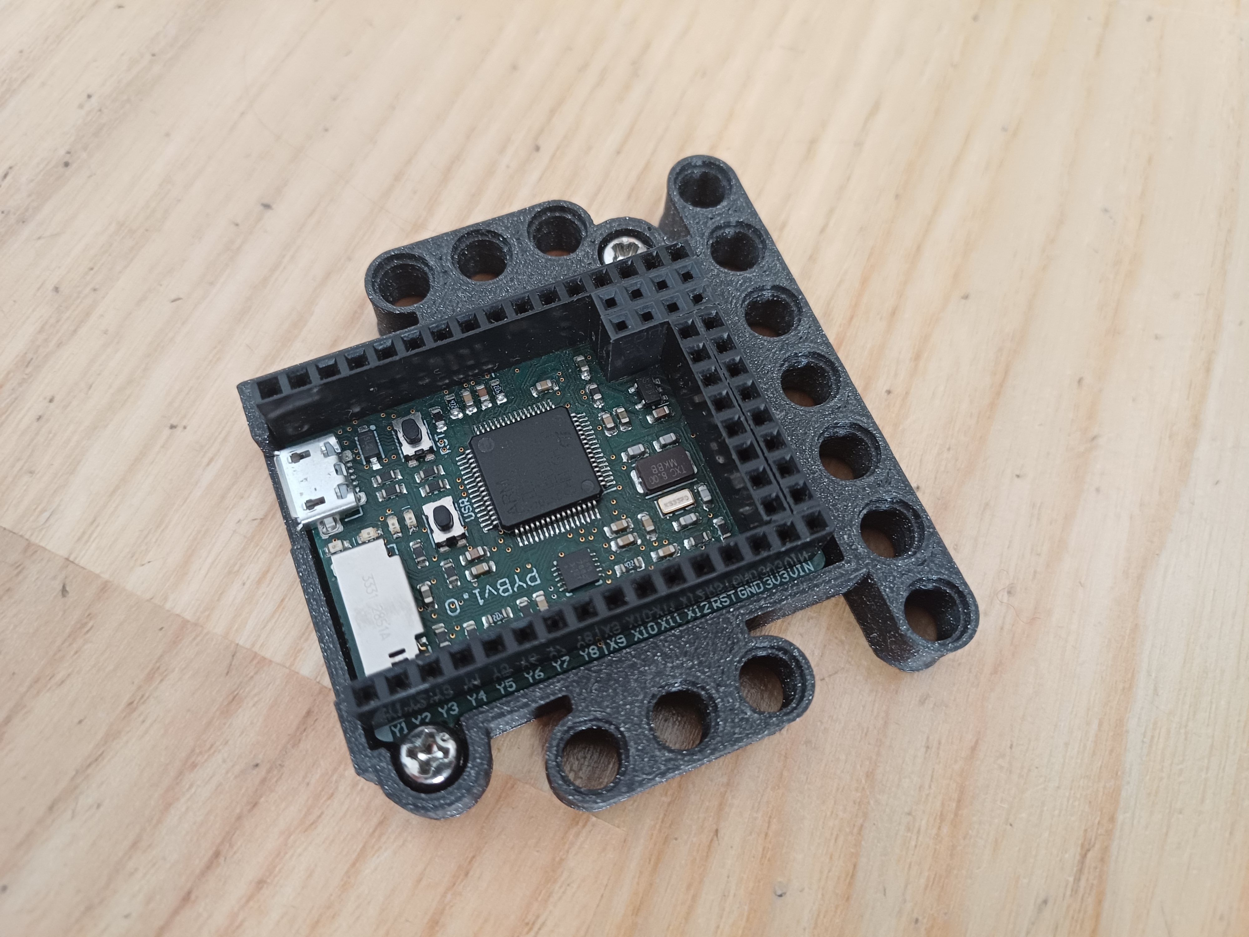 Pyboard LEGO-compatible mount by Szaja | Download free STL model ...