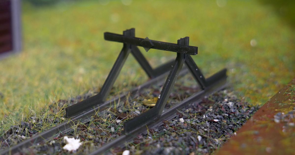 HO railway track end by Jakub Kočí | Download free STL model ...