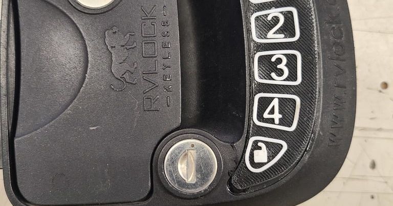 RVLock RH Keypad Membrane by rvsuper8 | Download free STL model ...