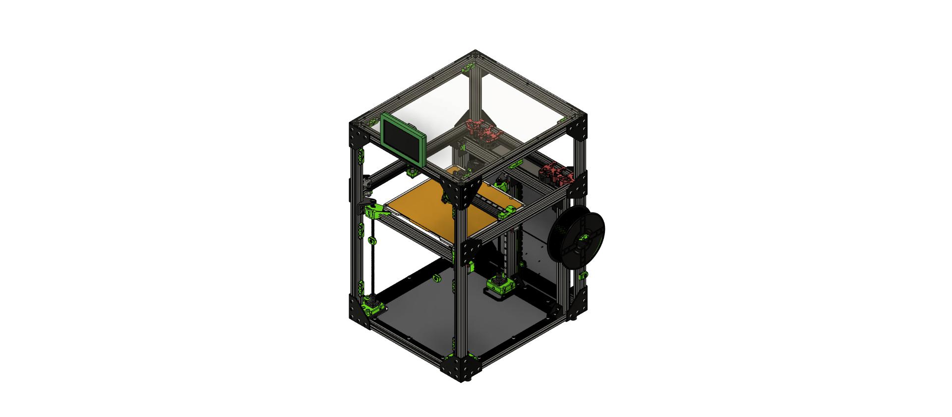 Case display 7" HDMI for RatRig Vcore3 with Enclosure 2.0 by Jake90 ...