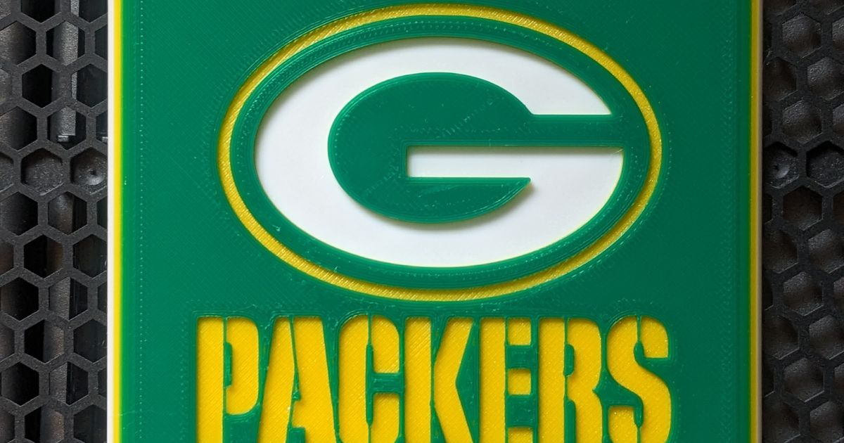 Green Bay Packers Stencil Coaster by Equinox21 | Download free STL ...