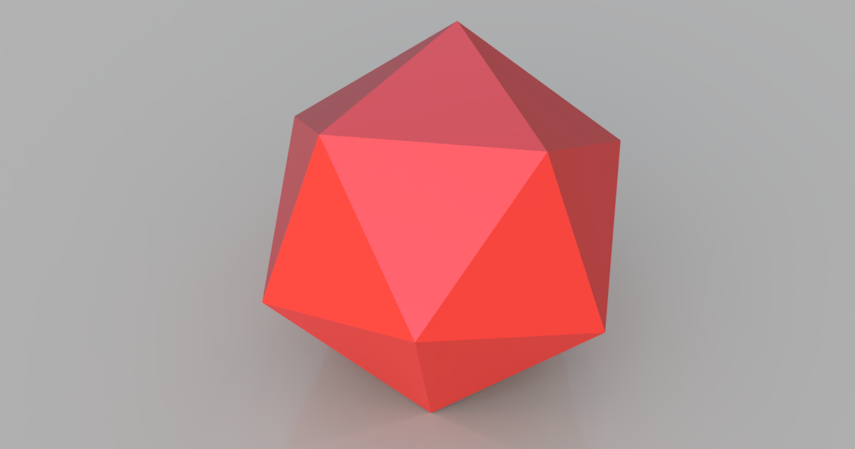 Low Poly Spheres: Icosahedron by Adam L | Download free STL model ...