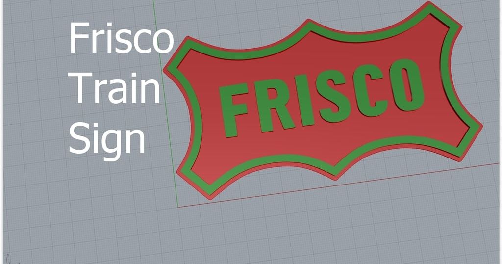 Frisco Train Station Sign 3D or laser by Gordyt47 | Download free STL ...