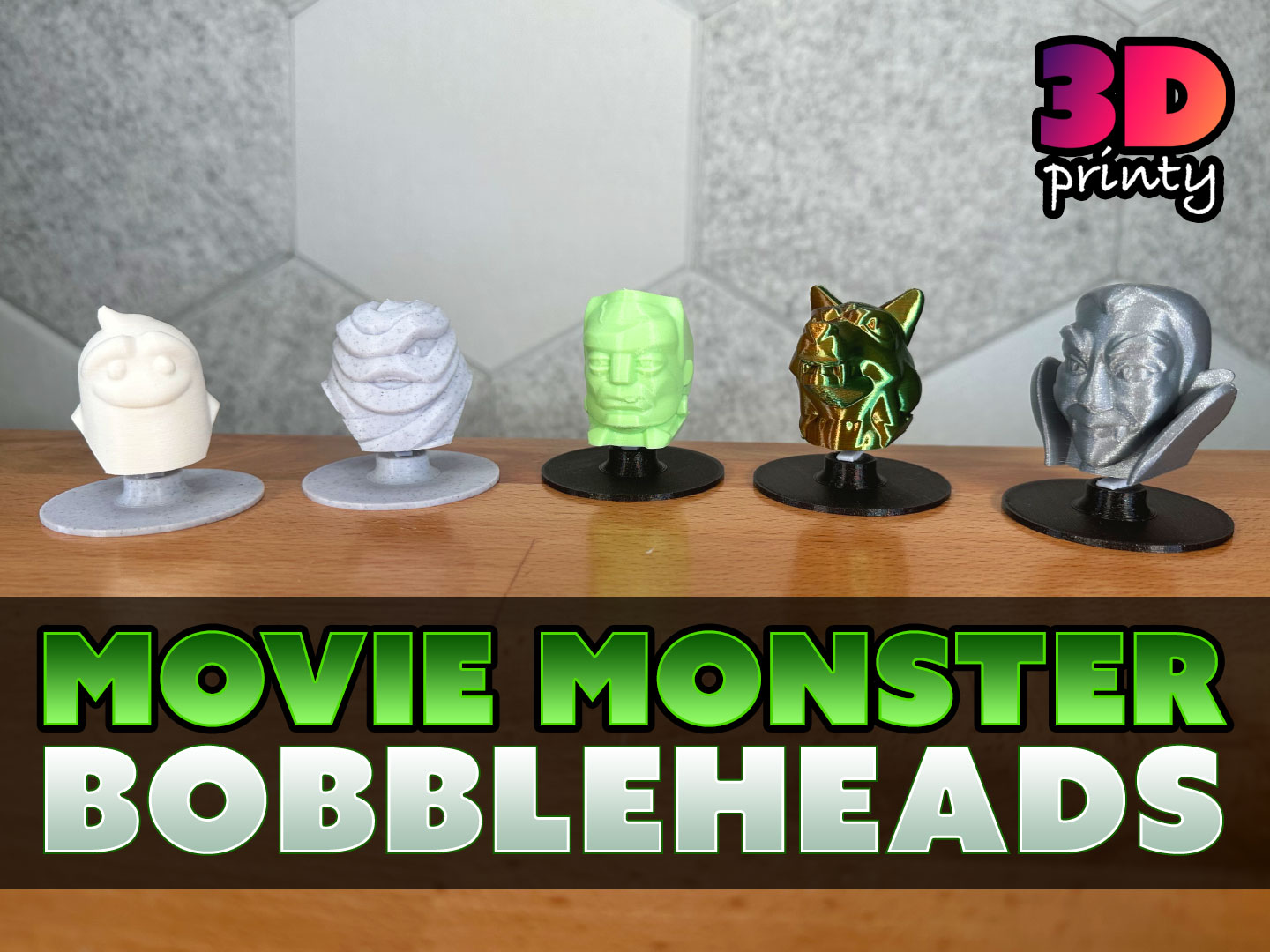 Bobblehead Monsters by 3D Printy | Download free STL model | Printables.com