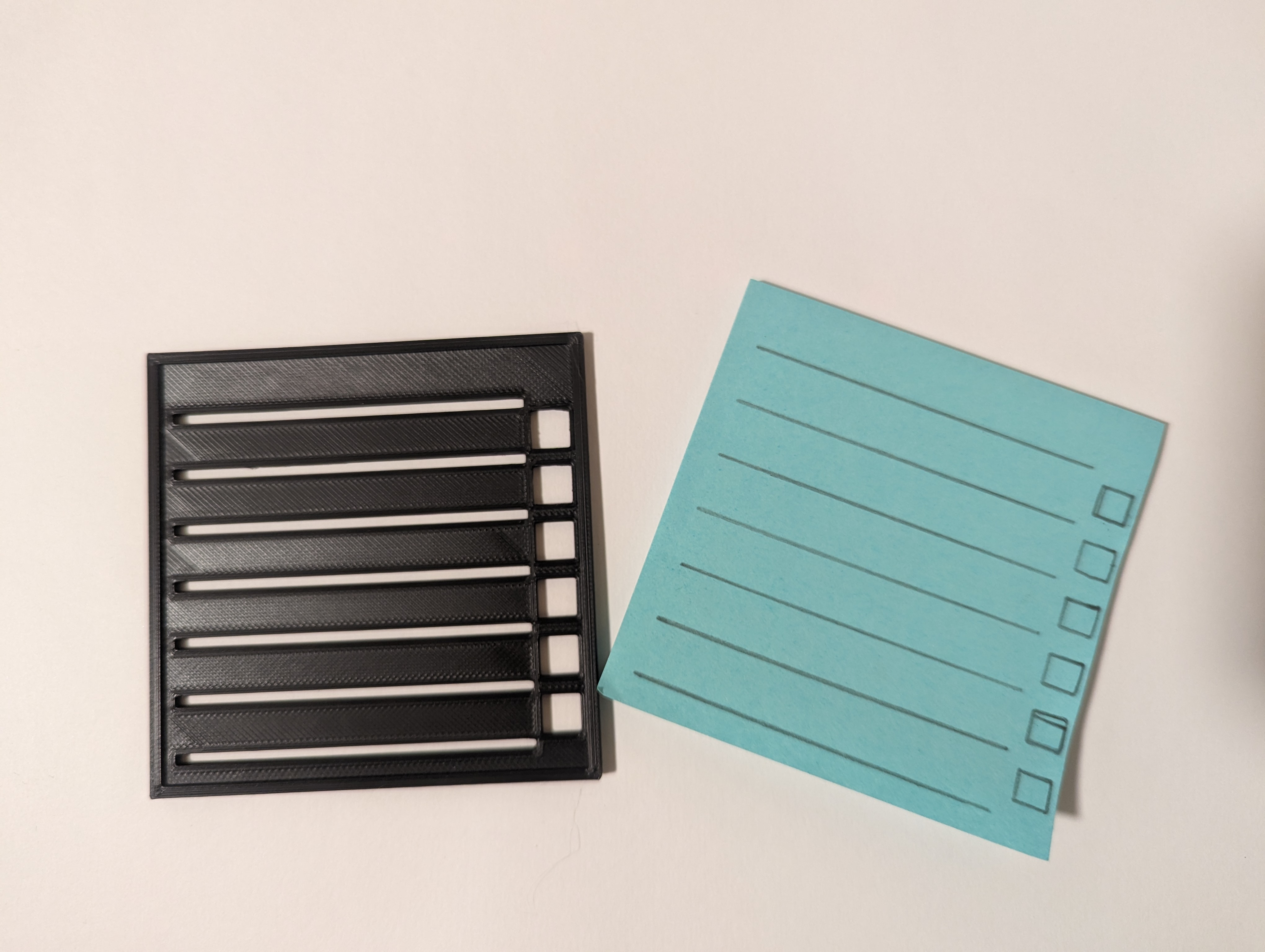 Sticky Note Checklist Template by Aaron D. | Download free STL model ...