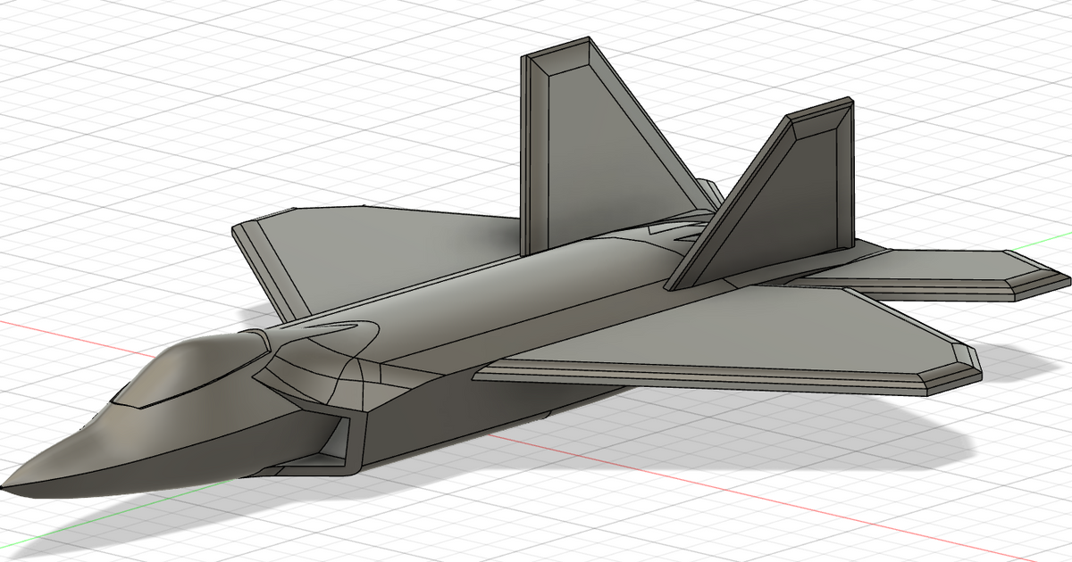 Lockheed Martin F-22 Raptor by DeltaX | Download free STL model ...
