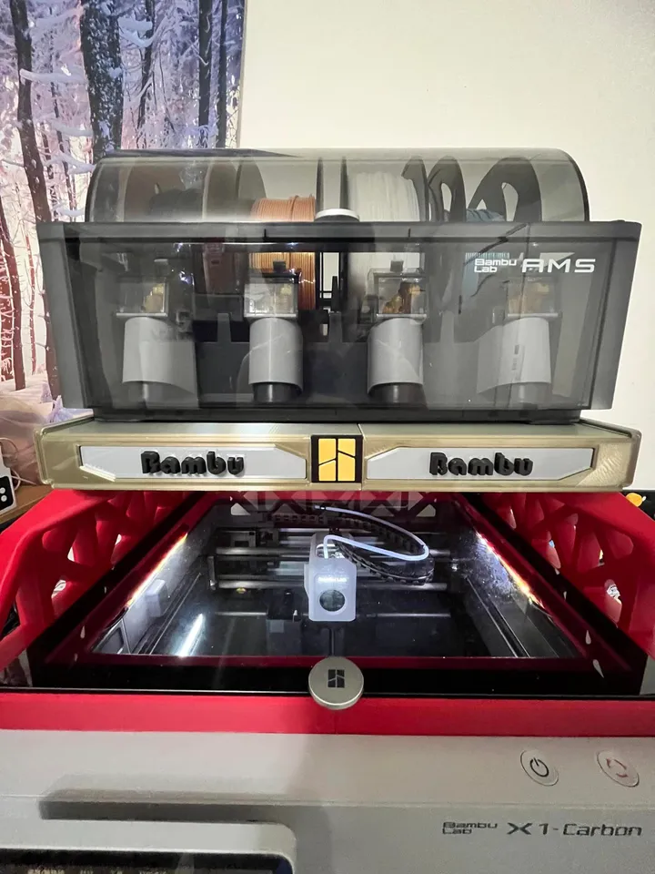 Bambu X1C AMS Drawer Shelves ( for AMS stand) by JsDon | Download free ...