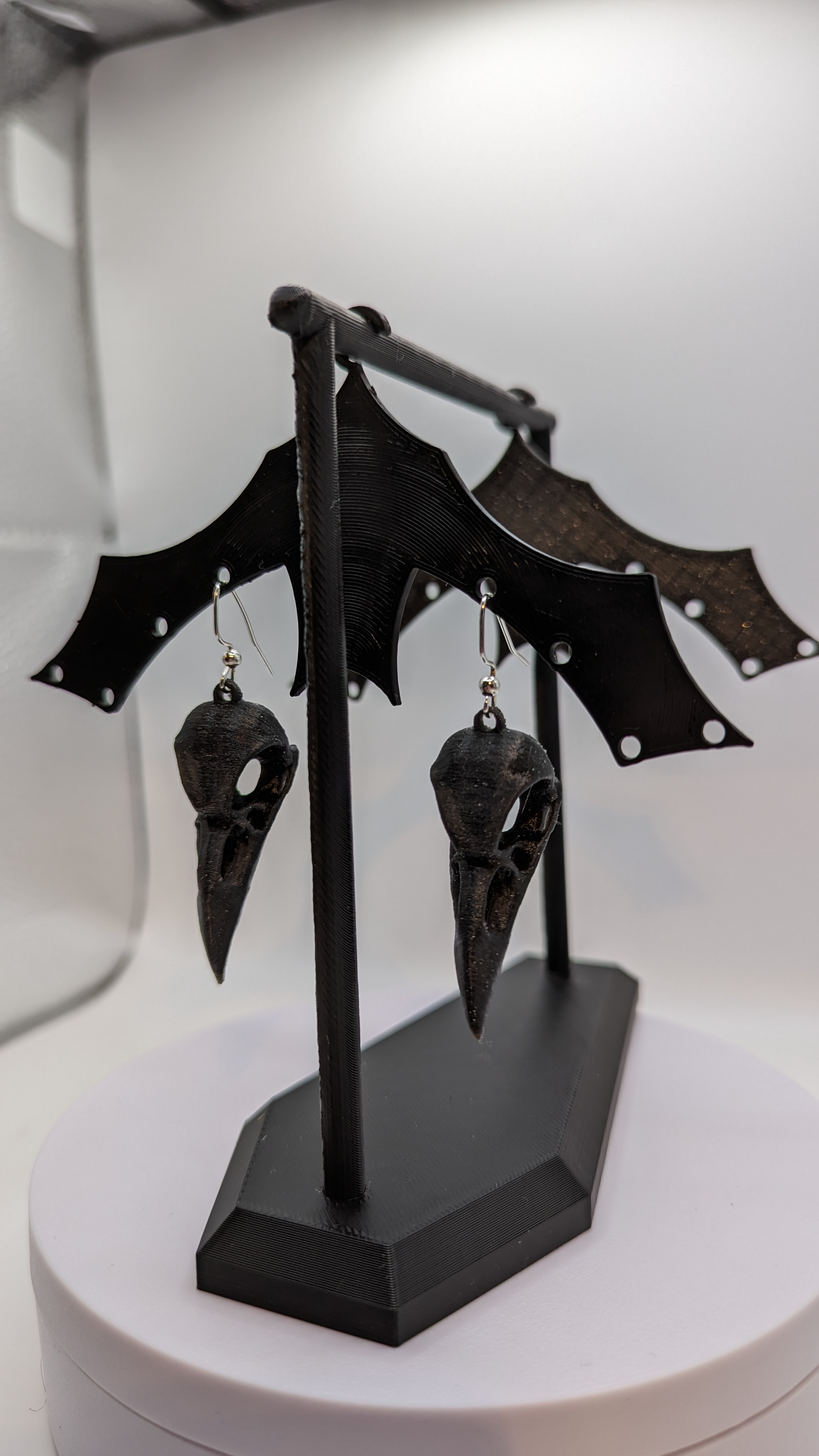Coffin and Bats - Earring Stand by Cryptik_One | Download free STL ...