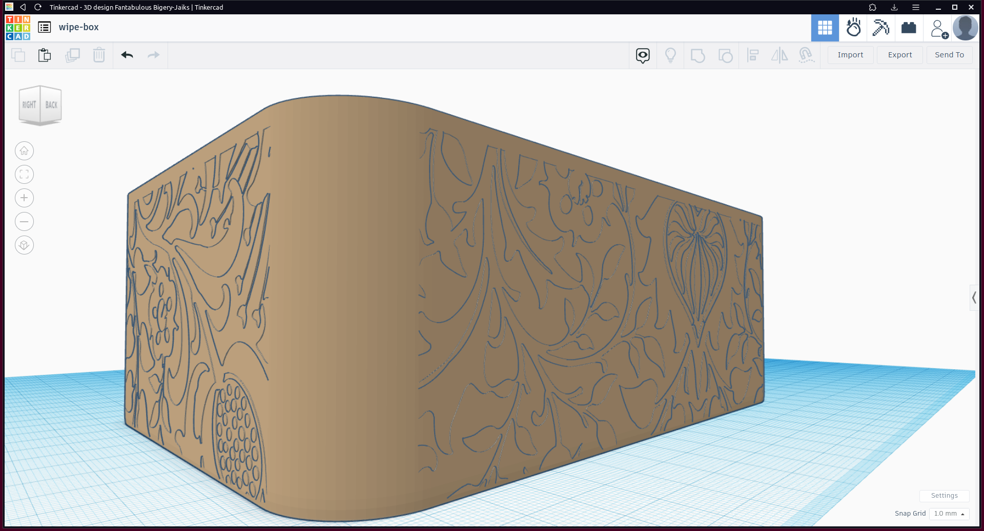 Floral-pattern Wipe Box by Jérémy Reeder | Download free STL model ...