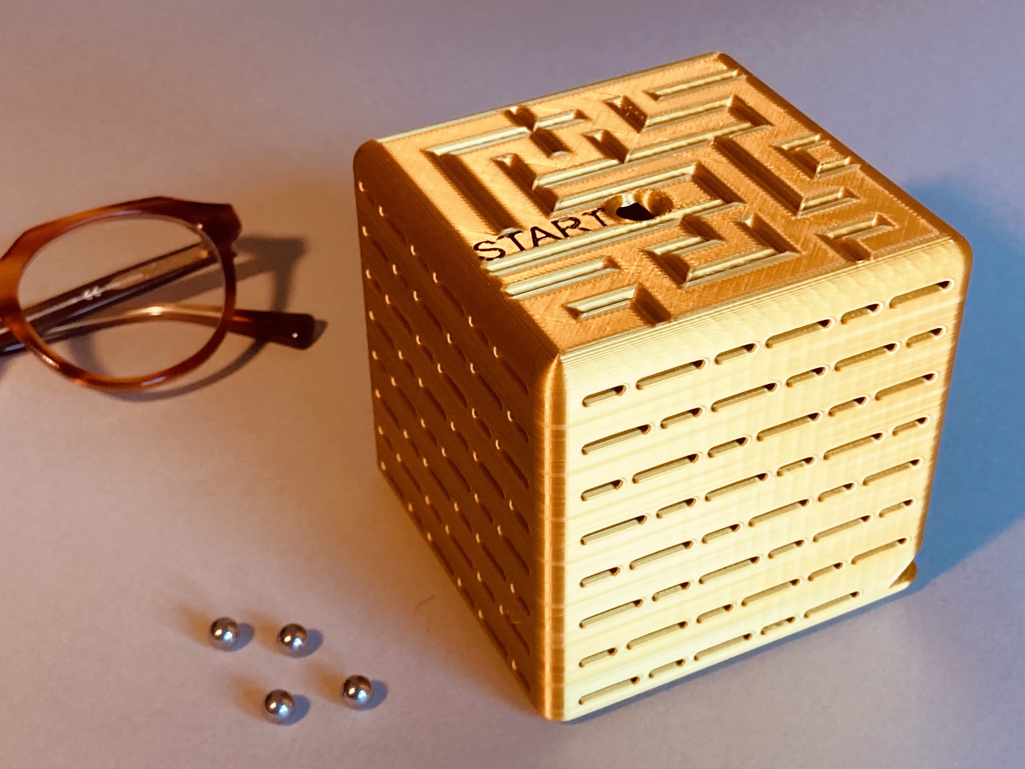 Maze Cube total level - PRINT IN PLACE by cecca_7 | Download free STL ...