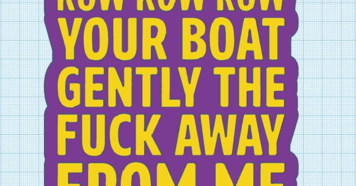 Rowing sign por Luther | Descargar modelo STL gratuito | Printables.com