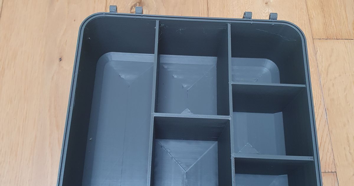 Tool Box Base Medium with Divider 6 Vertical Compartments by Jason Fox ...