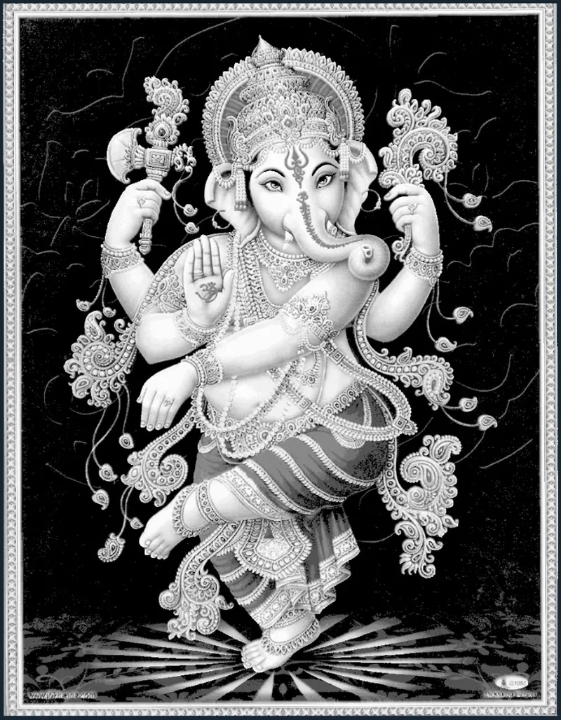 Ganesh Dancing the Tandava [Easy to Print Filament Painting] by ...