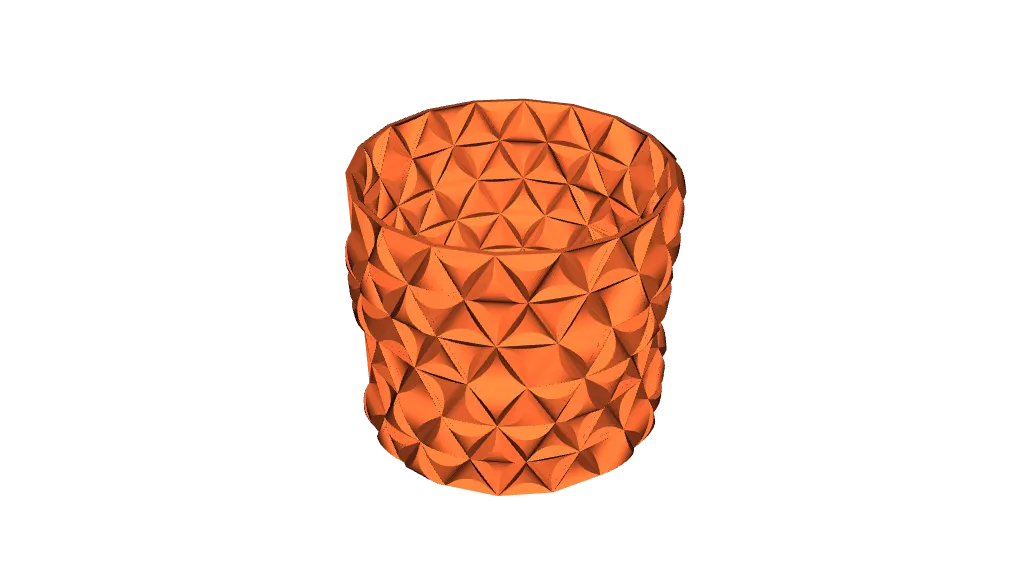 Geometrical hexagonal vase, file for planer / pen holder included by truvazia | Download free ...