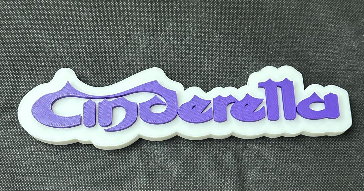 Cinderella 80's Band Sign by rsnider2 | Download free STL model ...