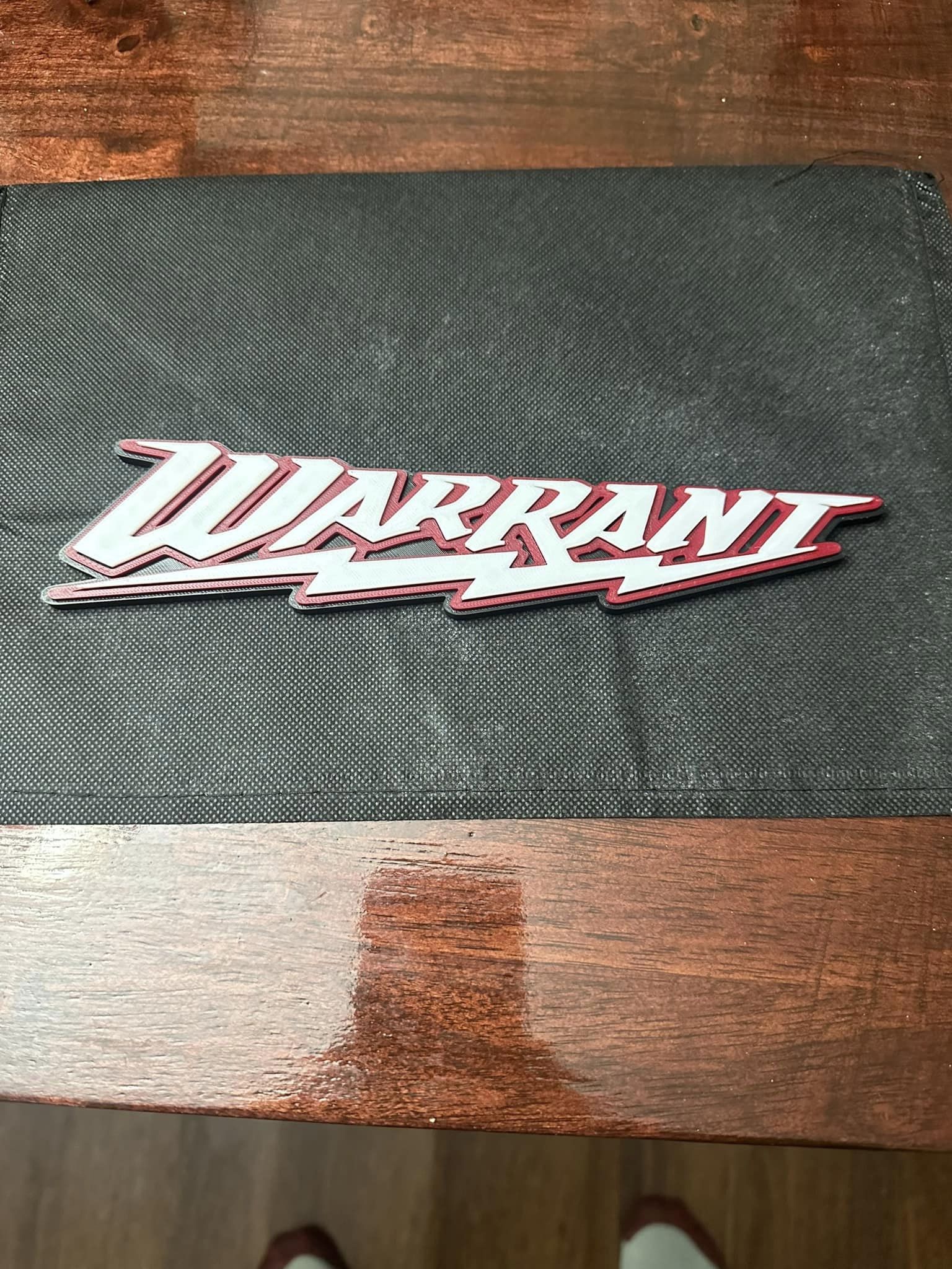 Warrant 80's Band Sign by rsnider2 | Download free STL model ...