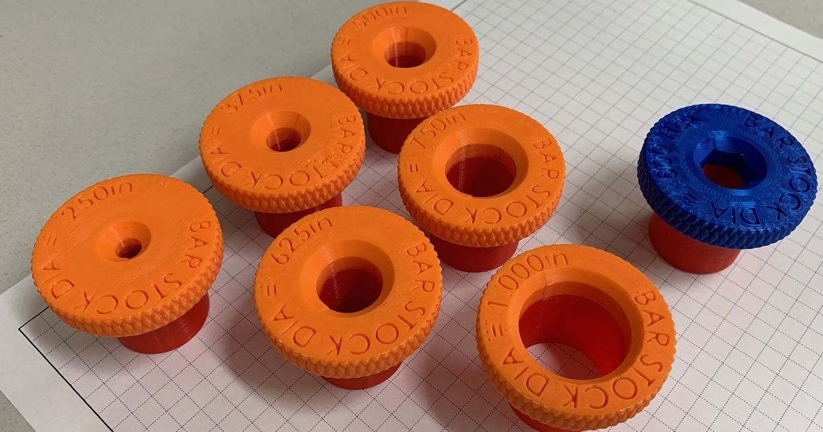 Tormach 15L Lathe Bar Stock Bushing Set by Peter Davis | Download free ...