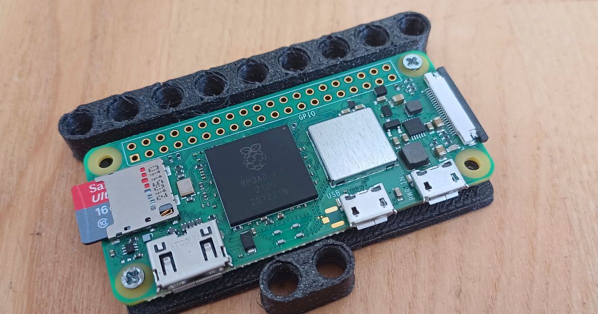 Raspberry Pi Zero LEGO-compatible mount by Szaja | Download free STL ...