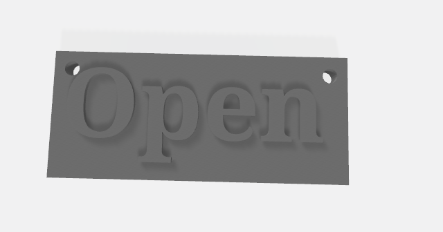 Open / Closed Sign by Fidels Dream | Download free STL model ...