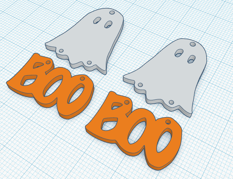 Cute Ghost Boo Dangle Earring by ThunderClap | Download free STL model ...