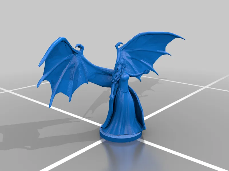 demonic wings stl