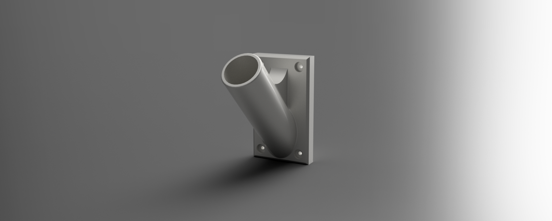Flag Pole Holder by clark peterson | Download free STL model ...